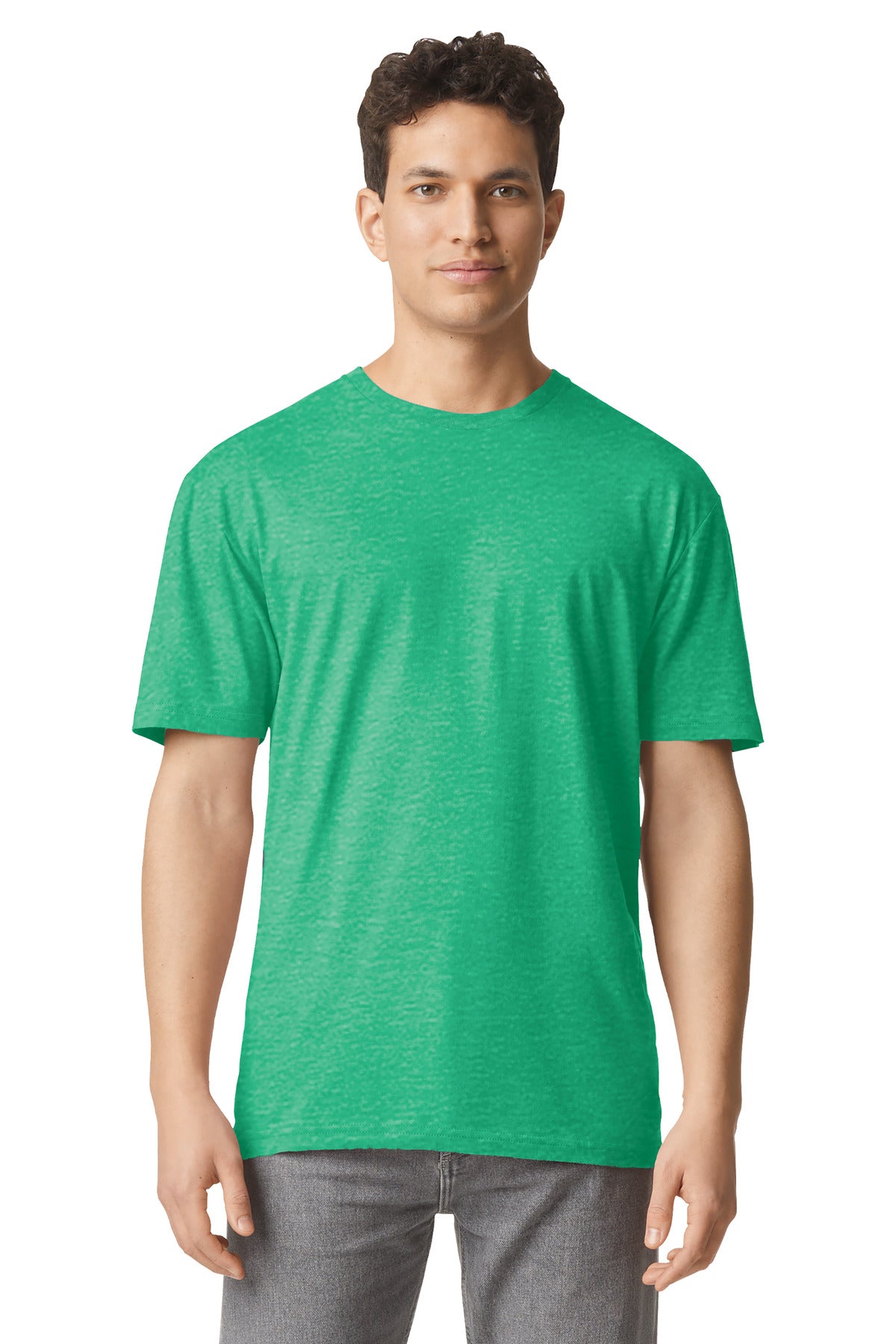 Gildan ® Light Cotton Tee 3000 - Heather Irish Green - Gildan 3000 ...