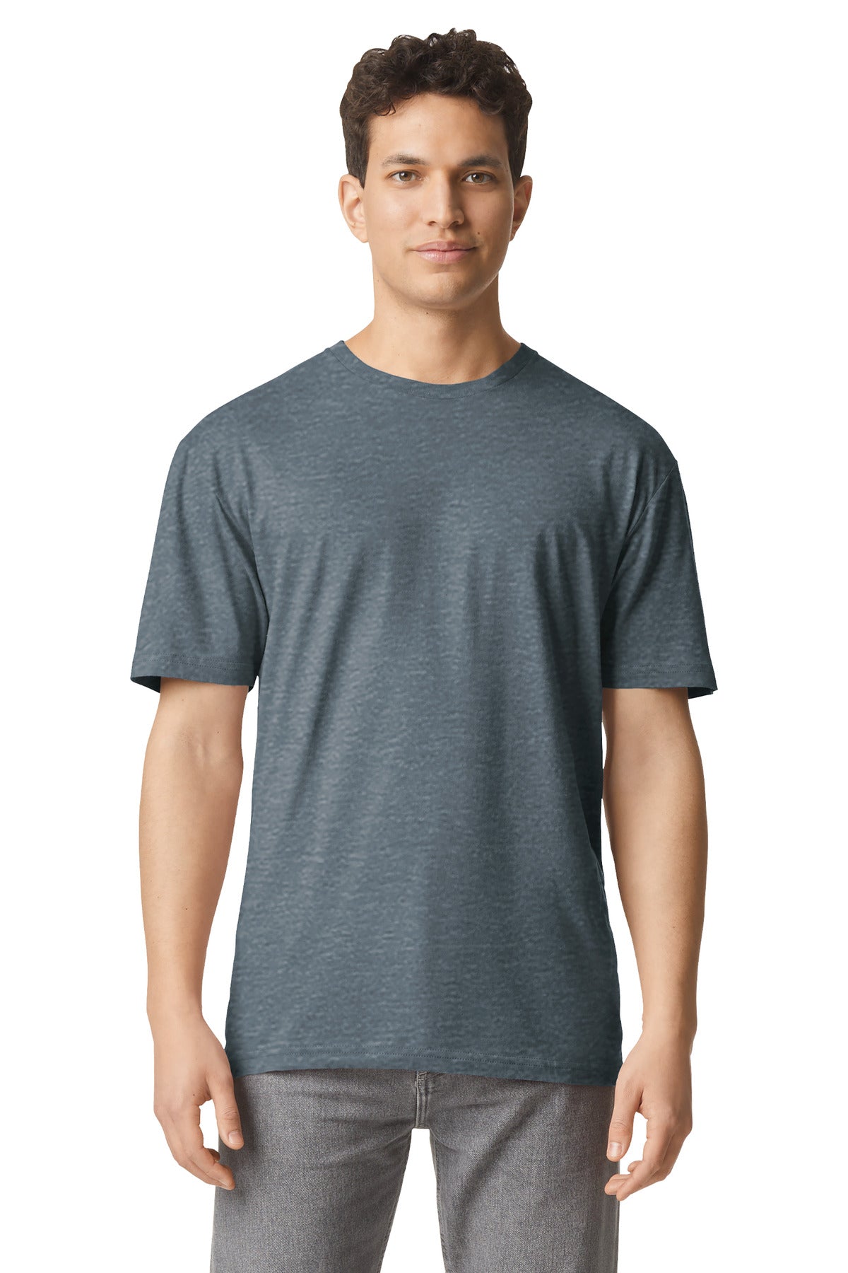 Gildan ® Light Cotton Tee 3000 - Heather Navy - Gildan 3000 – Joe's USA