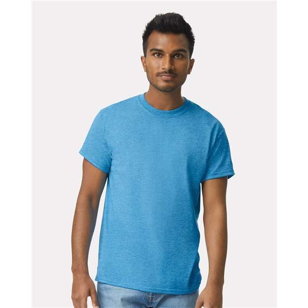 Gildan Men's Ultra Cotton® T-Shirt - Heather Sapphire - Gildan 2000 ...