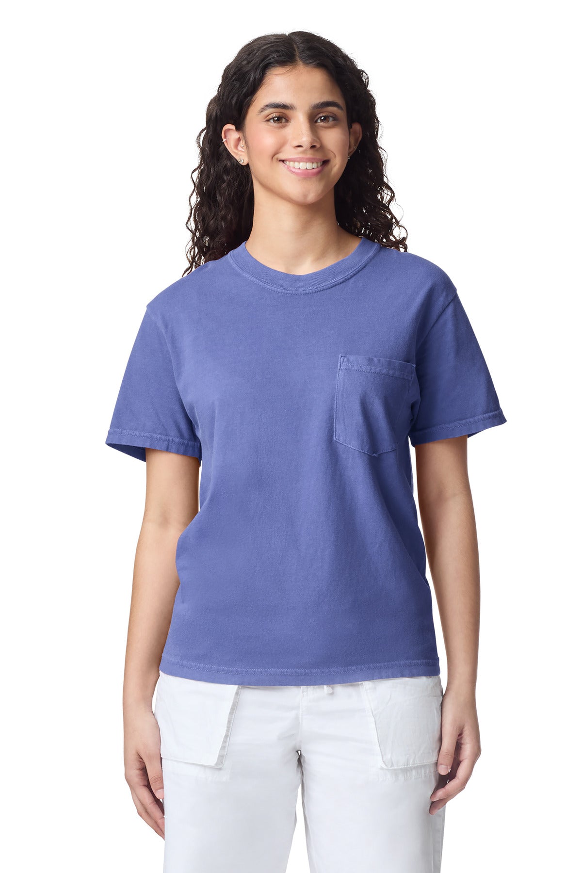 COMFORT COLORS ® Heavyweight Ring Spun Pocket Tee. 6030 - Periwinkle ...